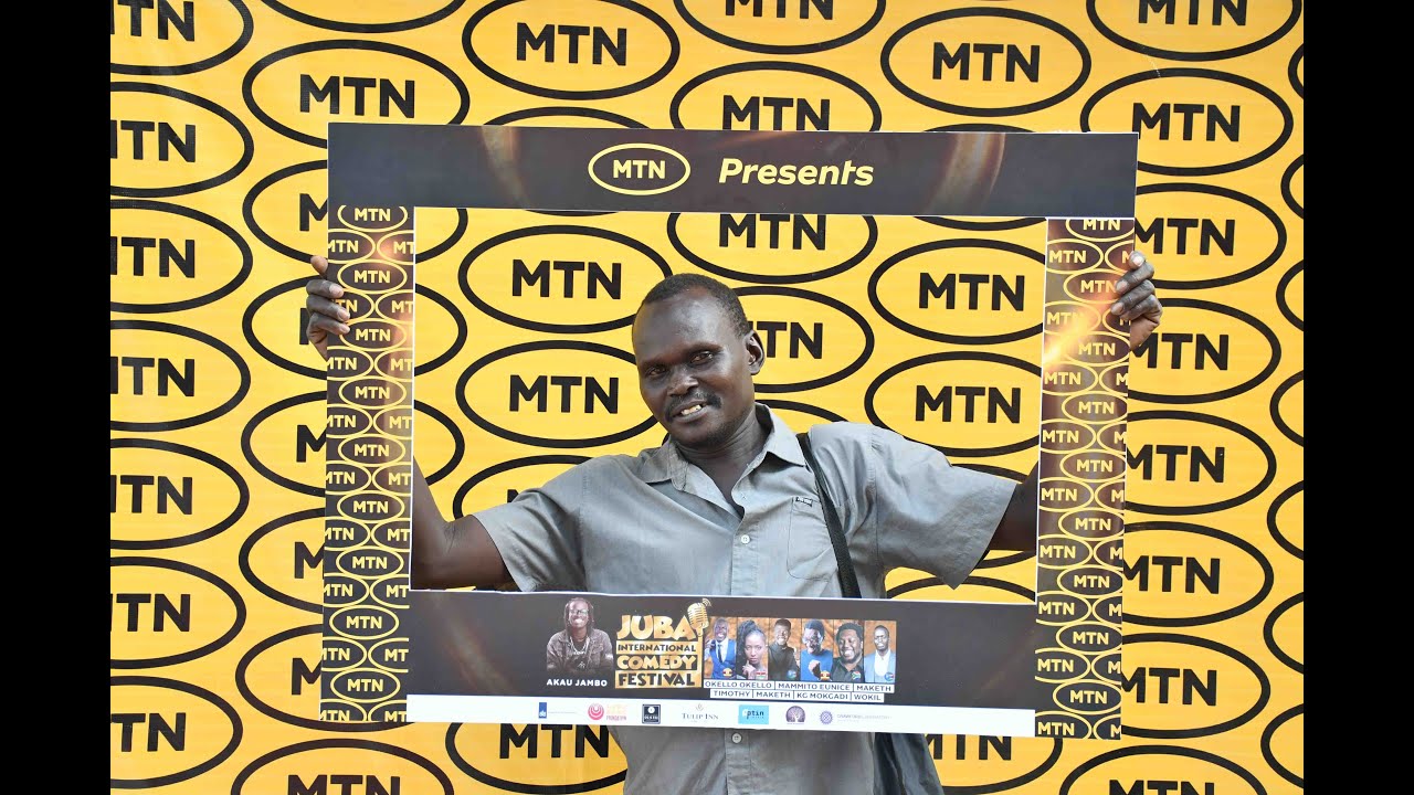 the Ugandan comedian Timothy Nyanzi in Juba International Comedy ...