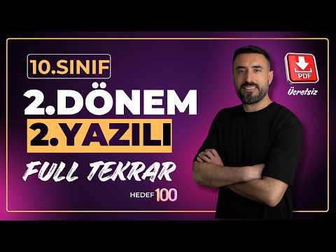 10.SINIF 2.DÖNEM 2.YAZILI FULL TEKRAR | Maarif Modeli I Edebiyat Sınav Hazırlığı