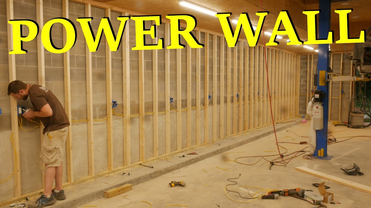 Shop Wall Project - Power Wall - YouTube