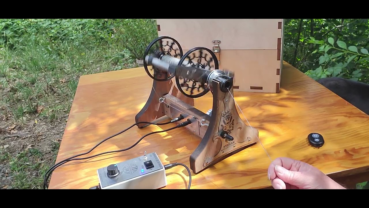First Outdoor Spin using the majestic electric spinning wheel by level ...