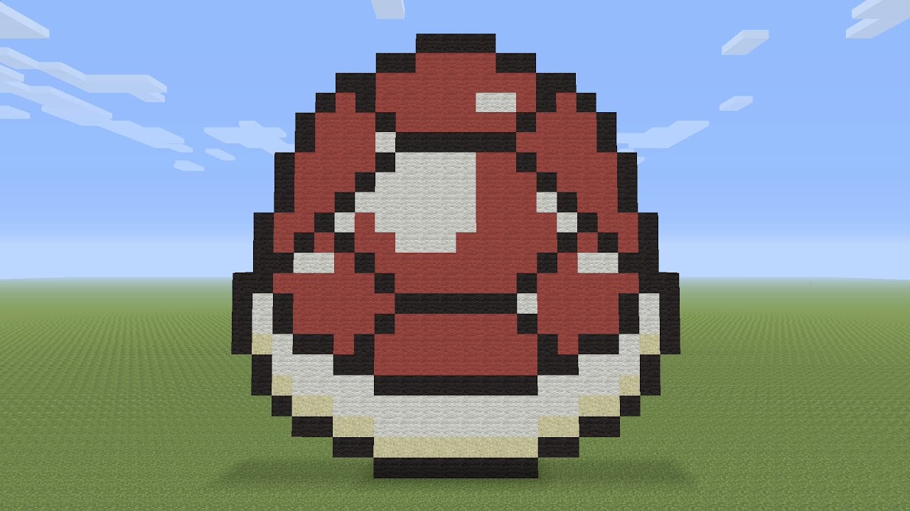 Minecraft Pixel Art - Red Shell - YouTube