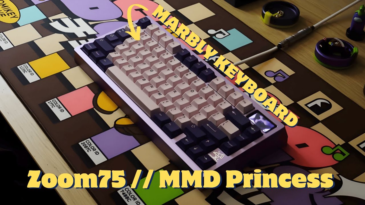 ZOOM75 // MMD PRINCESS // Custom Keyboard Typing ASMR - YouTube