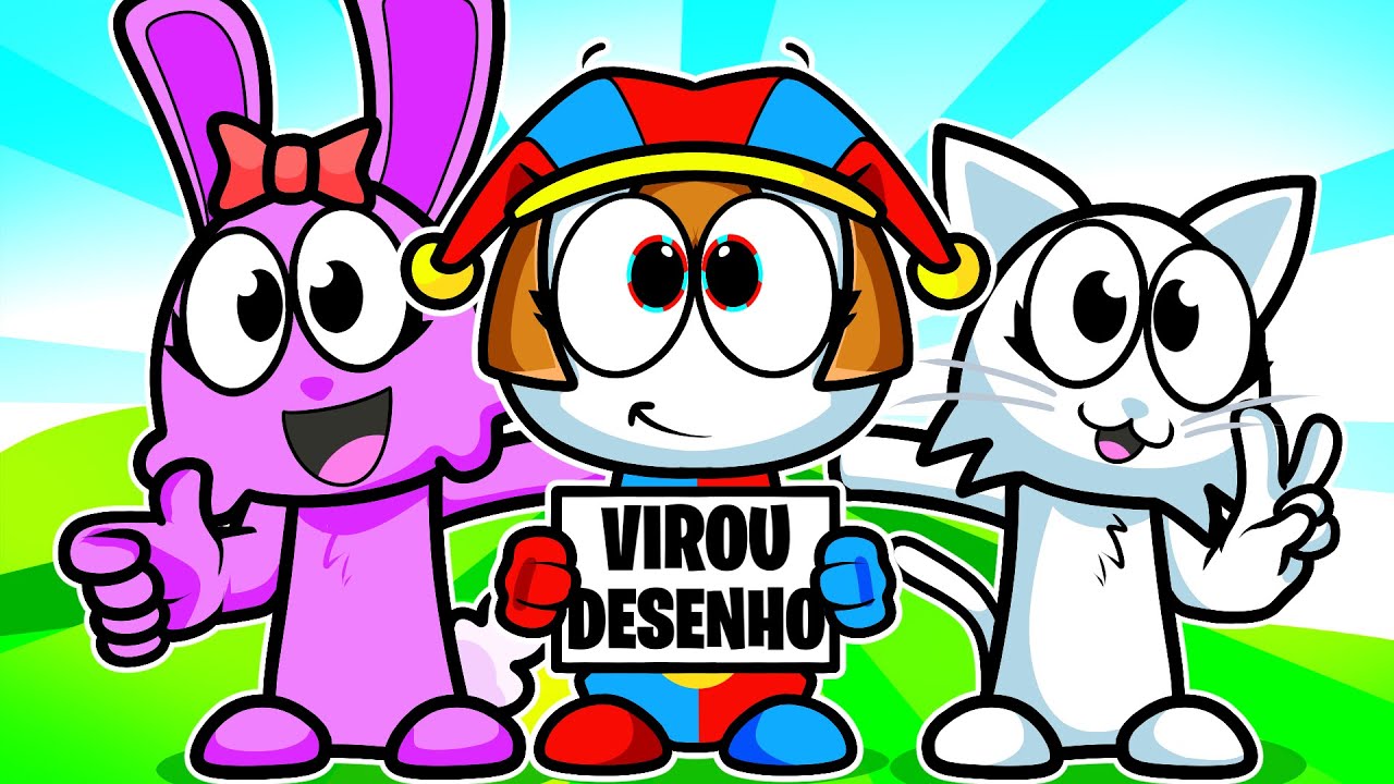 Pomni e Jax TESTARAM o Sprunki versão DESENHO - YouTube
