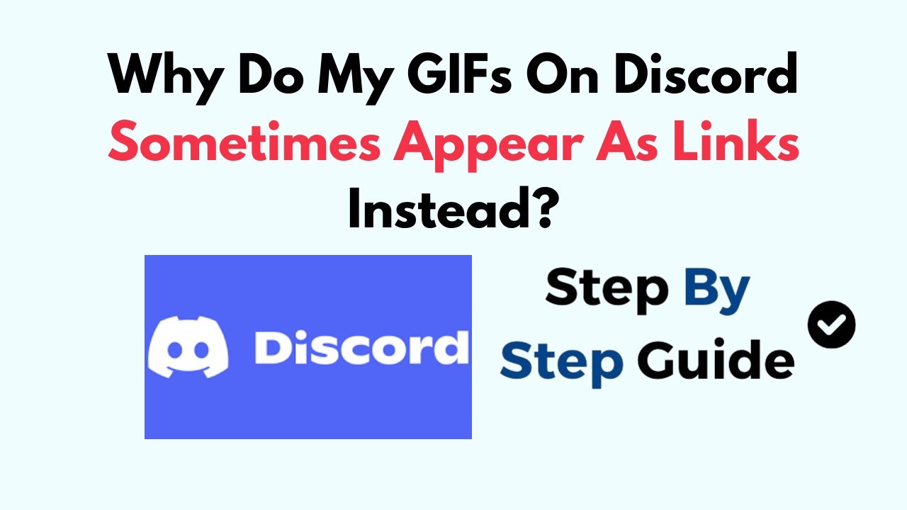 Why Do My GIFs On Discord Sometimes Appear As Links Instead? - YouTube