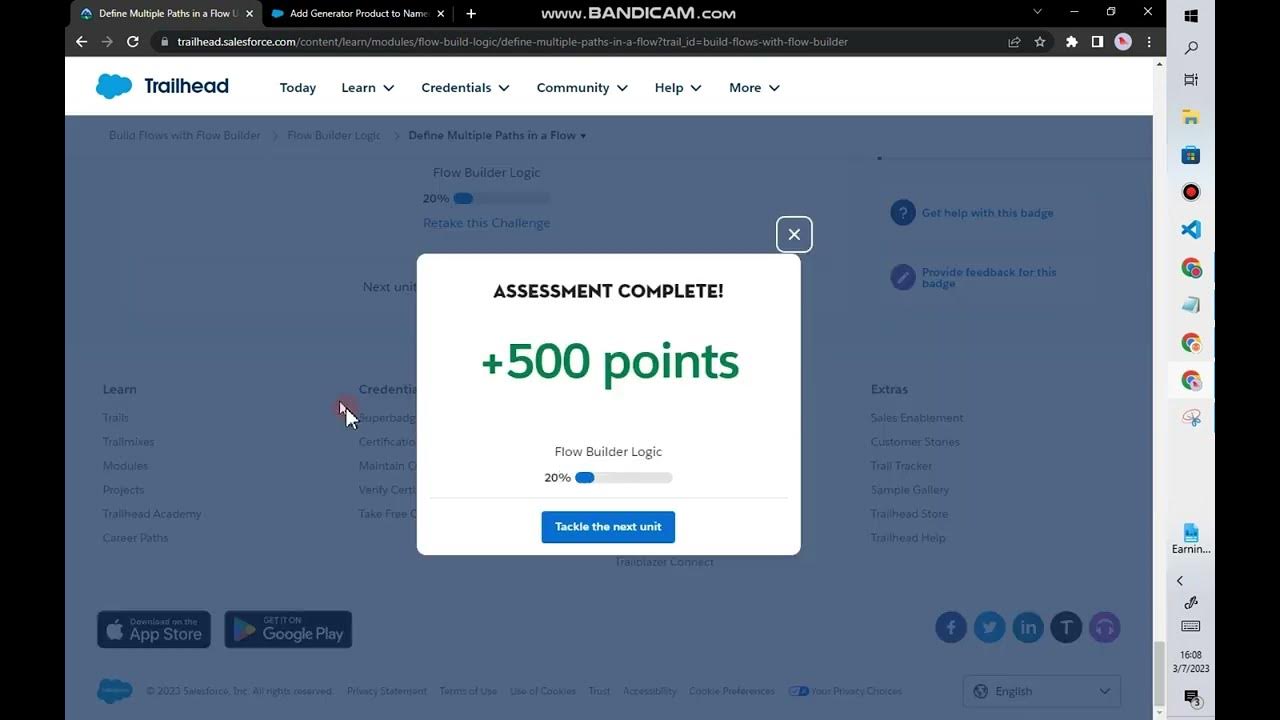 Define Multiple Paths in a Flow | Flow Builder Logic | Challenge 1 | Salesforce Trailhead - YouTube