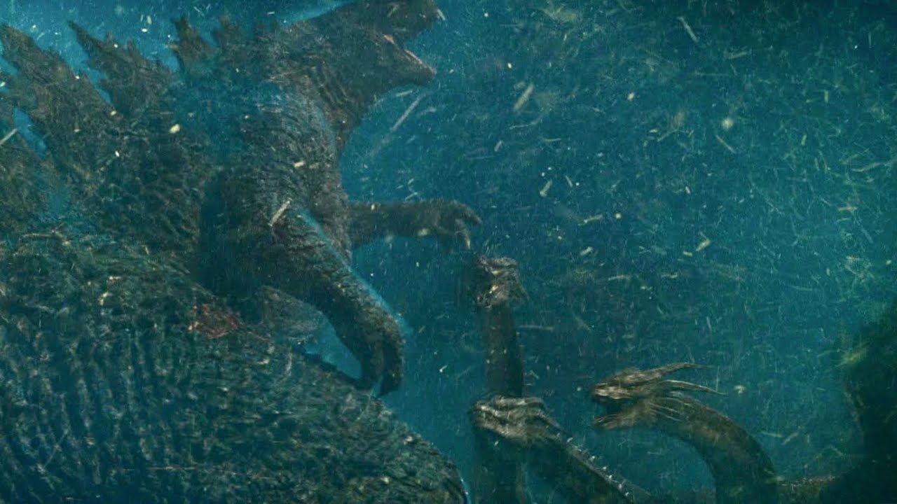 Godzilla vs King Ghidorah Antarctica battle (no background music) - YouTube