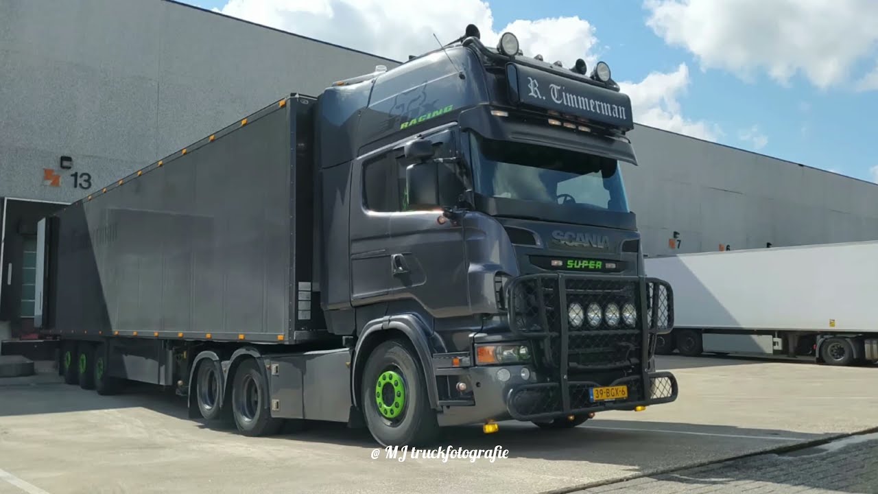 Scania R560 V8 - R. Timmerman transport (open pipe sound!) - YouTube