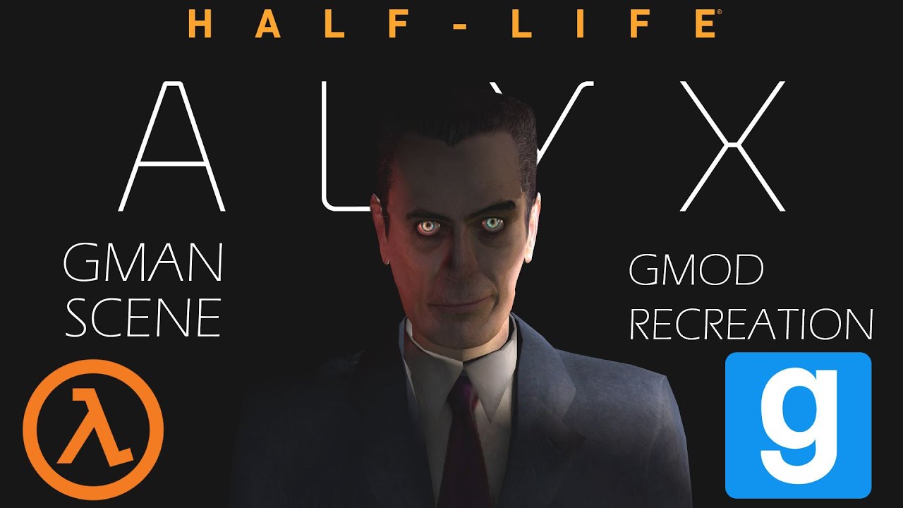 Half Life Alyx: Gman Scene recreated in Garry's Mod - YouTube
