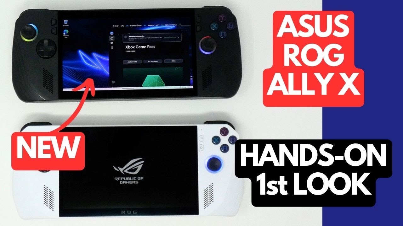 ASUS ROG Ally X - 1st Look Hands-On - Handheld Gaming System - YouTube