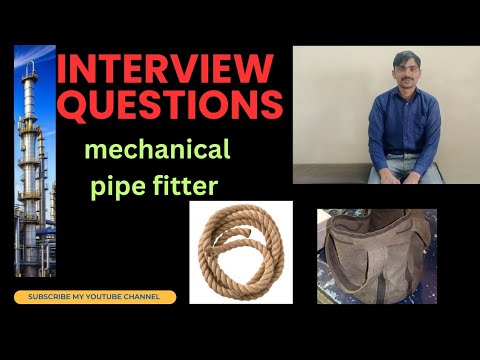 mechanical pipe fitter interview questions - YouTube