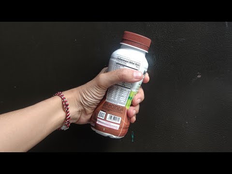 Benutzen Sie einfach eine alte Milchflasche, diese Arbeit wird Ihnen Freude bereiten