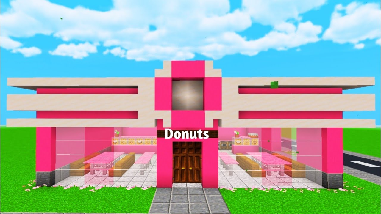 Minecraft: Build the Ultimate Donut Shop (Easy Design) - YouTube
