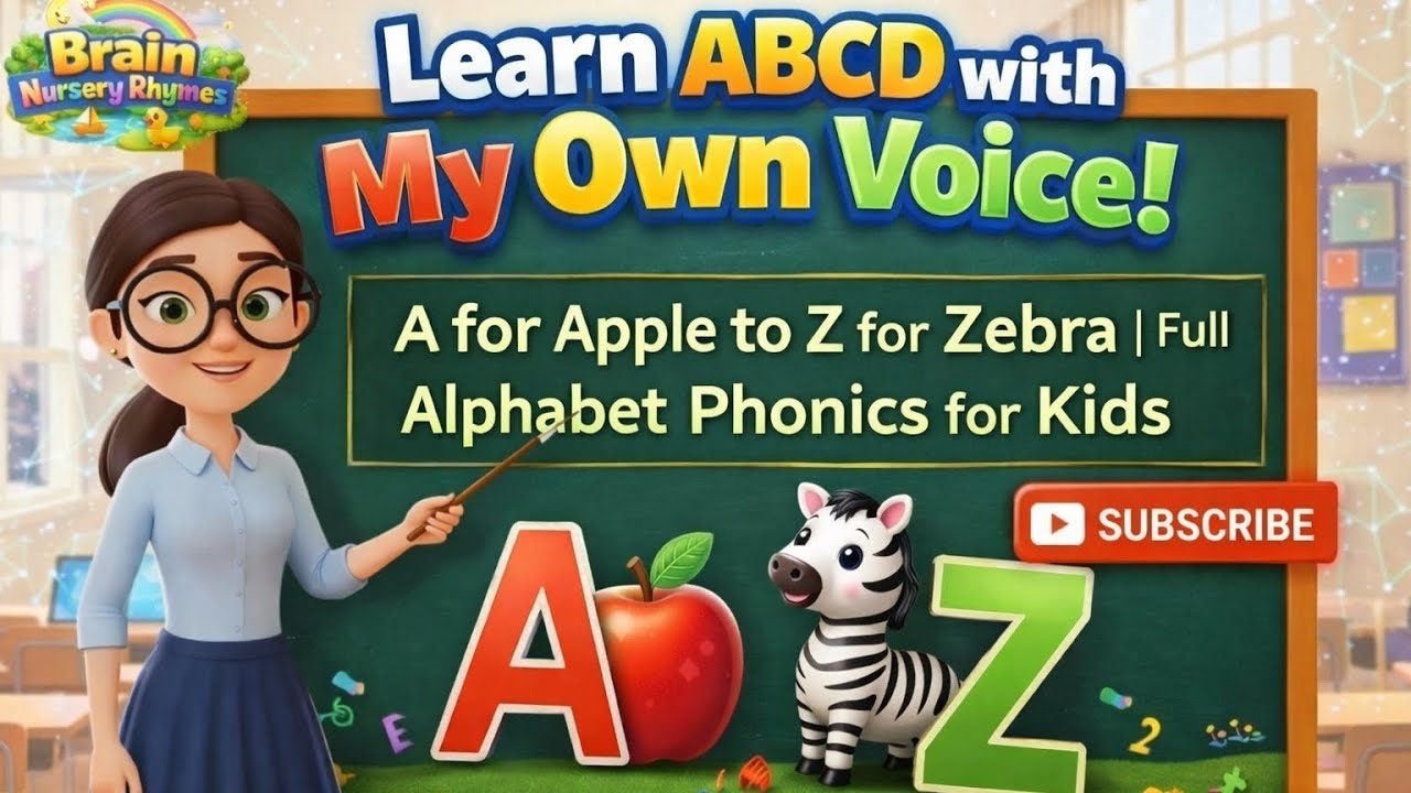 🌟 A for Apple 🍎 To Z for zebra | ABCD Phonics Song | Learn Alphabets ...