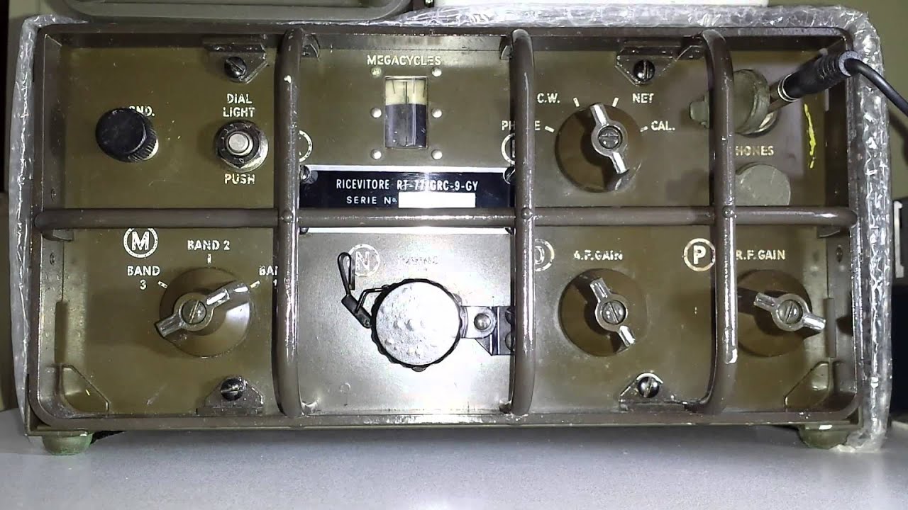 RT-77 GRC-9 RECEIVER - YouTube