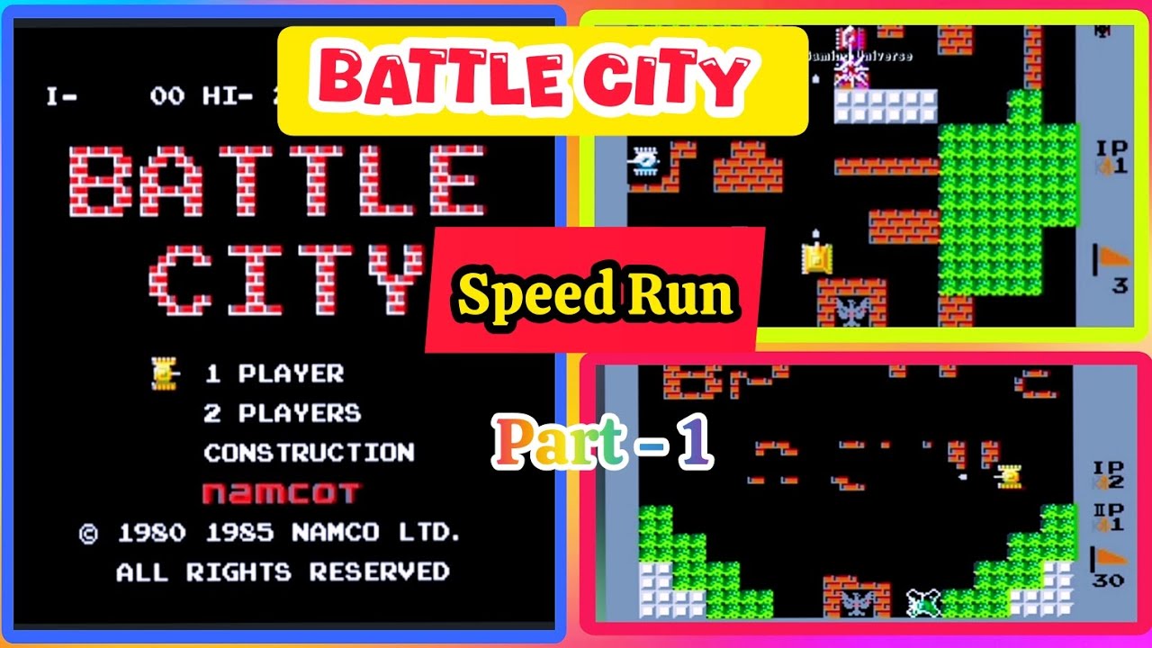 Battle City Speedrun | Part - 1 | NES Gameplay | Gaming Universe 🎮 ...