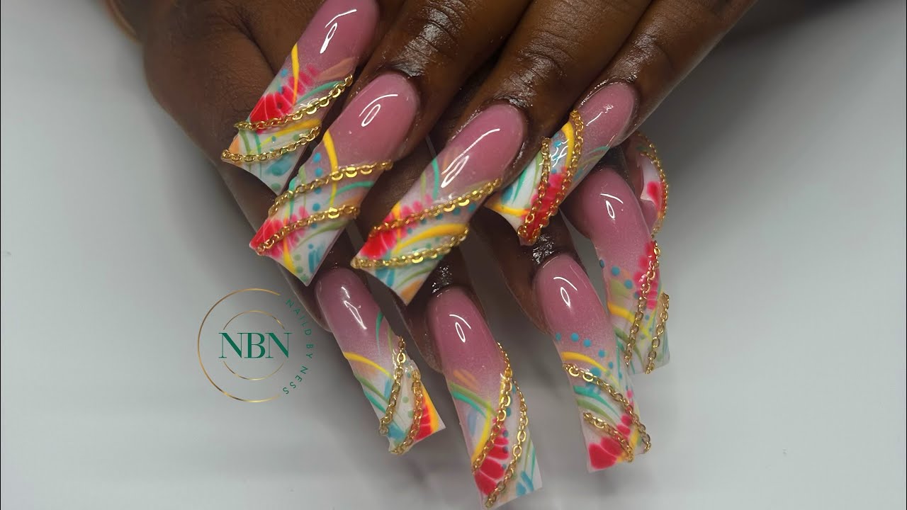 Work With Me | 90’s Nails | XL Duck Nails - YouTube