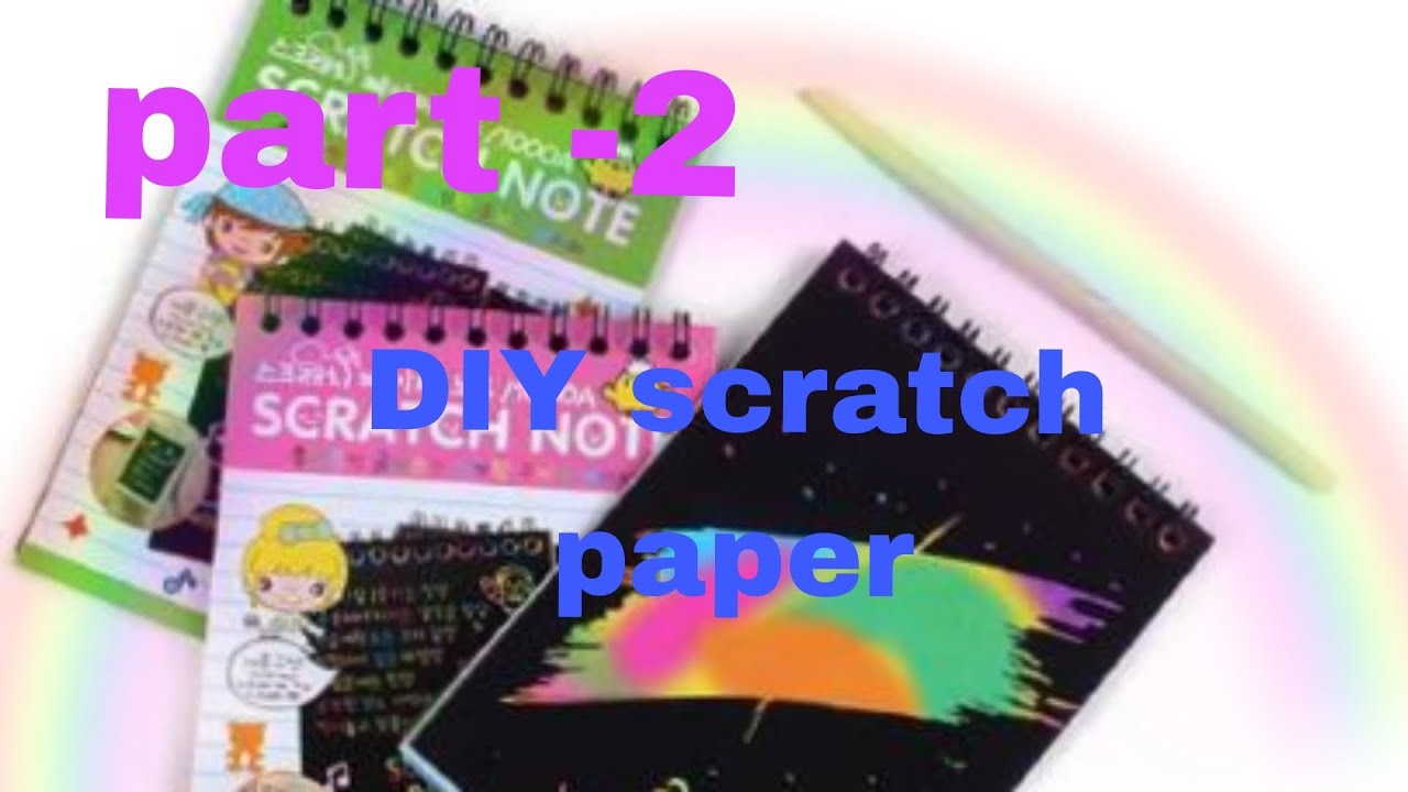 DIY scratch paper / using oil pastels/ my cute ideas - YouTube