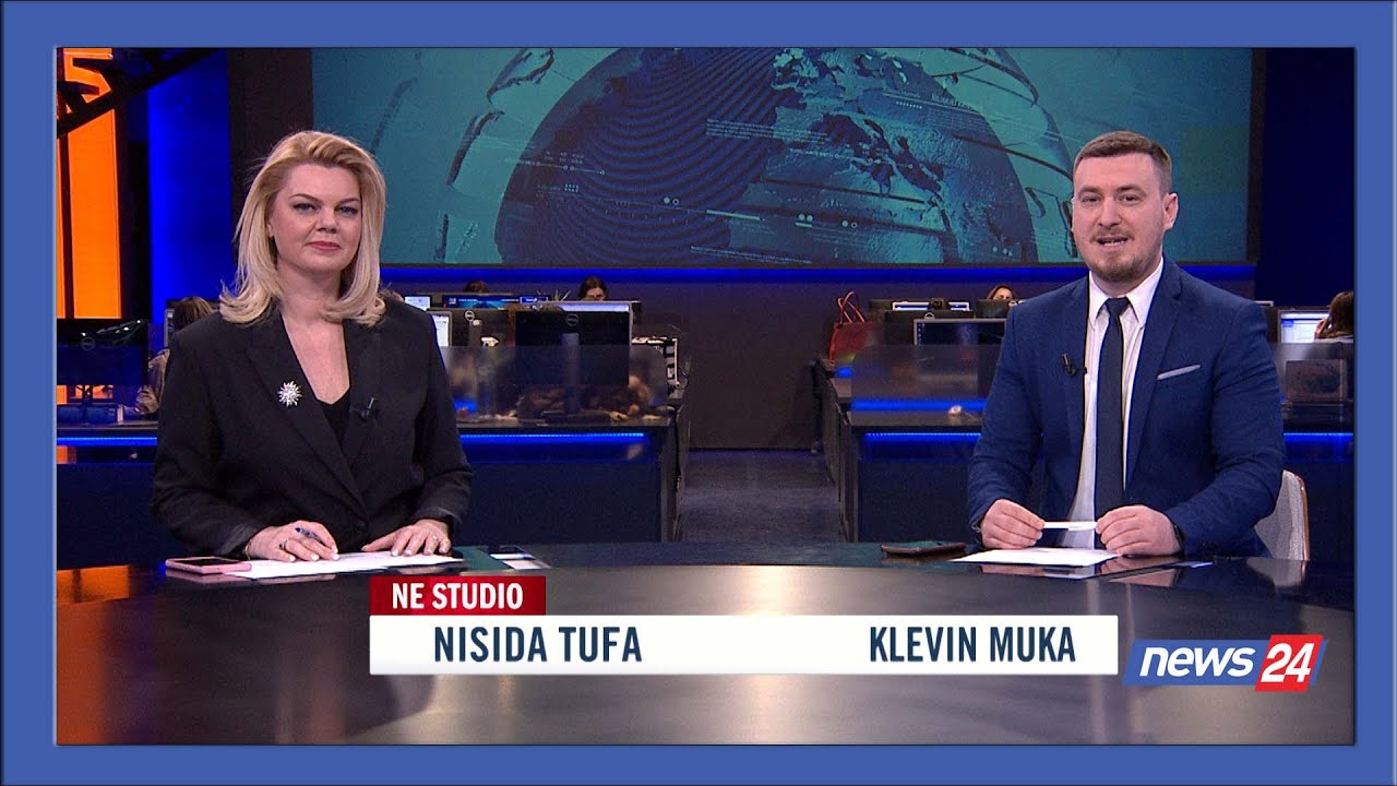 6 shkurt 2024 Edicioni i Lajmeve ne News24 ne studio Nisida Tufa dhe ...