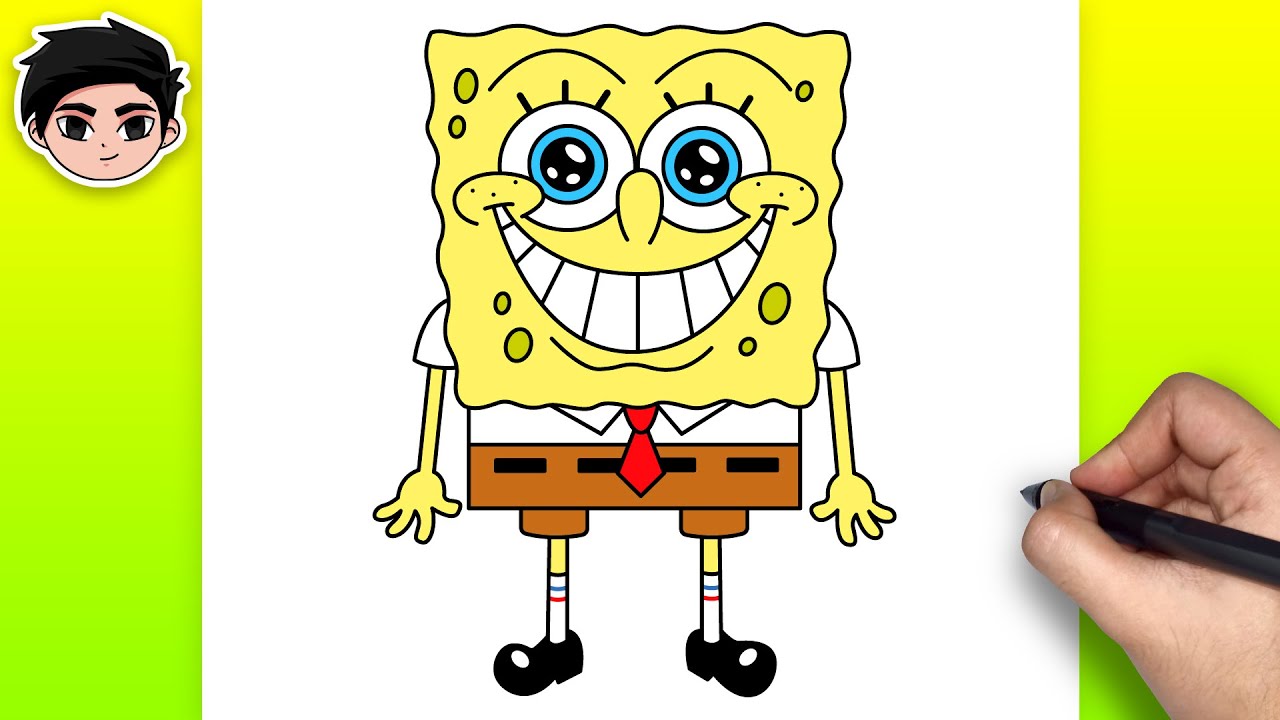 How to Draw SPONGEBOB SQUAREPANTS | Easy Step-by-Step - YouTube
