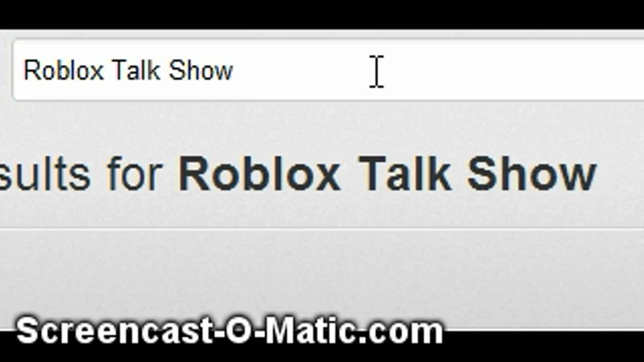 The Roblox Talk Show - YouTube