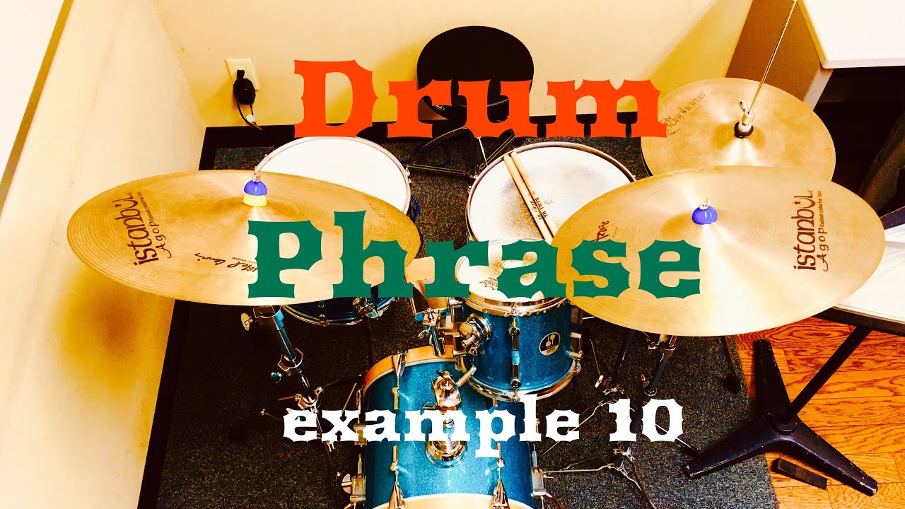 【ドラム】Drum phrase Example 10 - YouTube