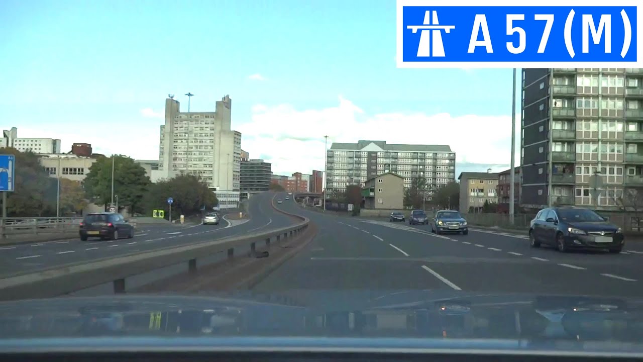 A57(M) - Mancunian Way - Rear View - YouTube