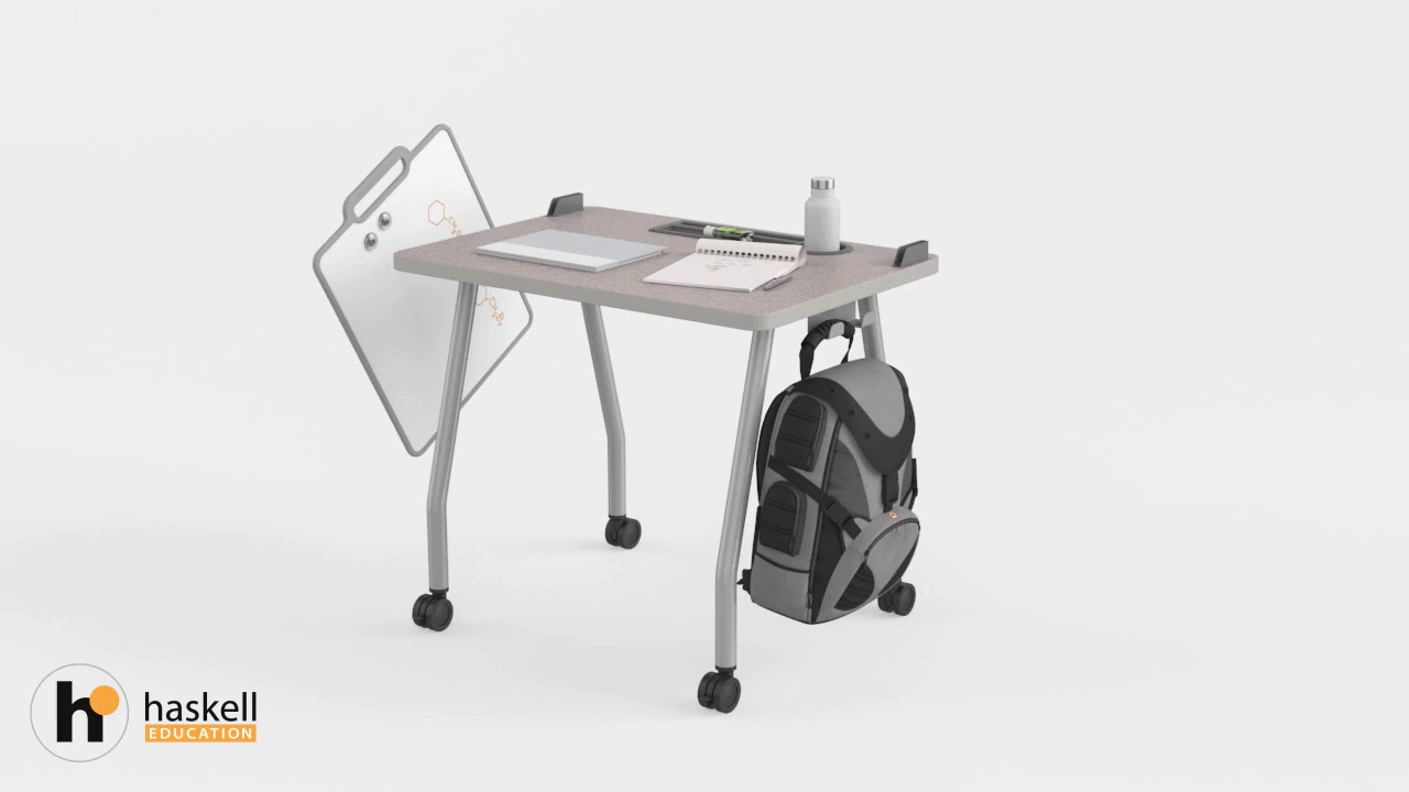 Haskell Education Echo Student Rectangular Desk - YouTube