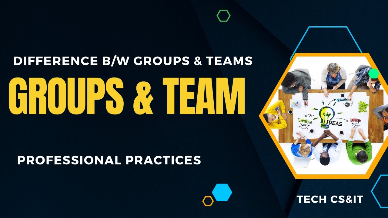 Difference Between Groups and Team | Group Vs Team - YouTube