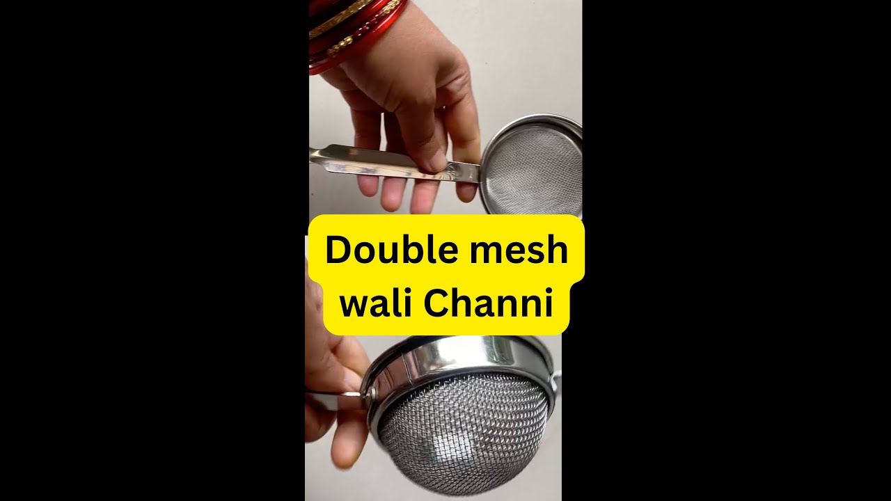 Double mesh stainless steel Chai Channi | Tea Coffee filter|Strainer ...