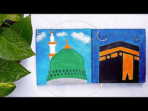 How to make Medina painting on Canvas| easy Medina painting | Easy Step ...