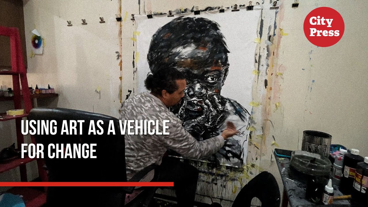 Using art as a vehicle for change: Anjo's inspirational journey - YouTube