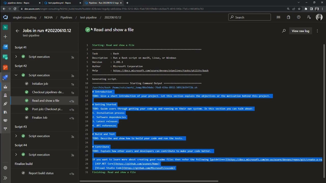 Azure DevOps Pipelines Demo - Scripts execution - YouTube
