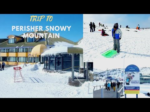 taking drive to snowy mountain Perisher valley the most popular snow ...