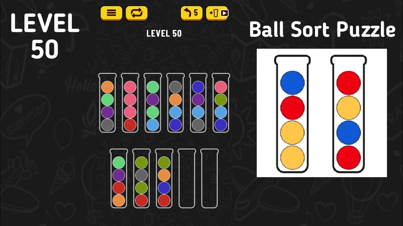 Ball Sort Puzzle Level 50 - YouTube