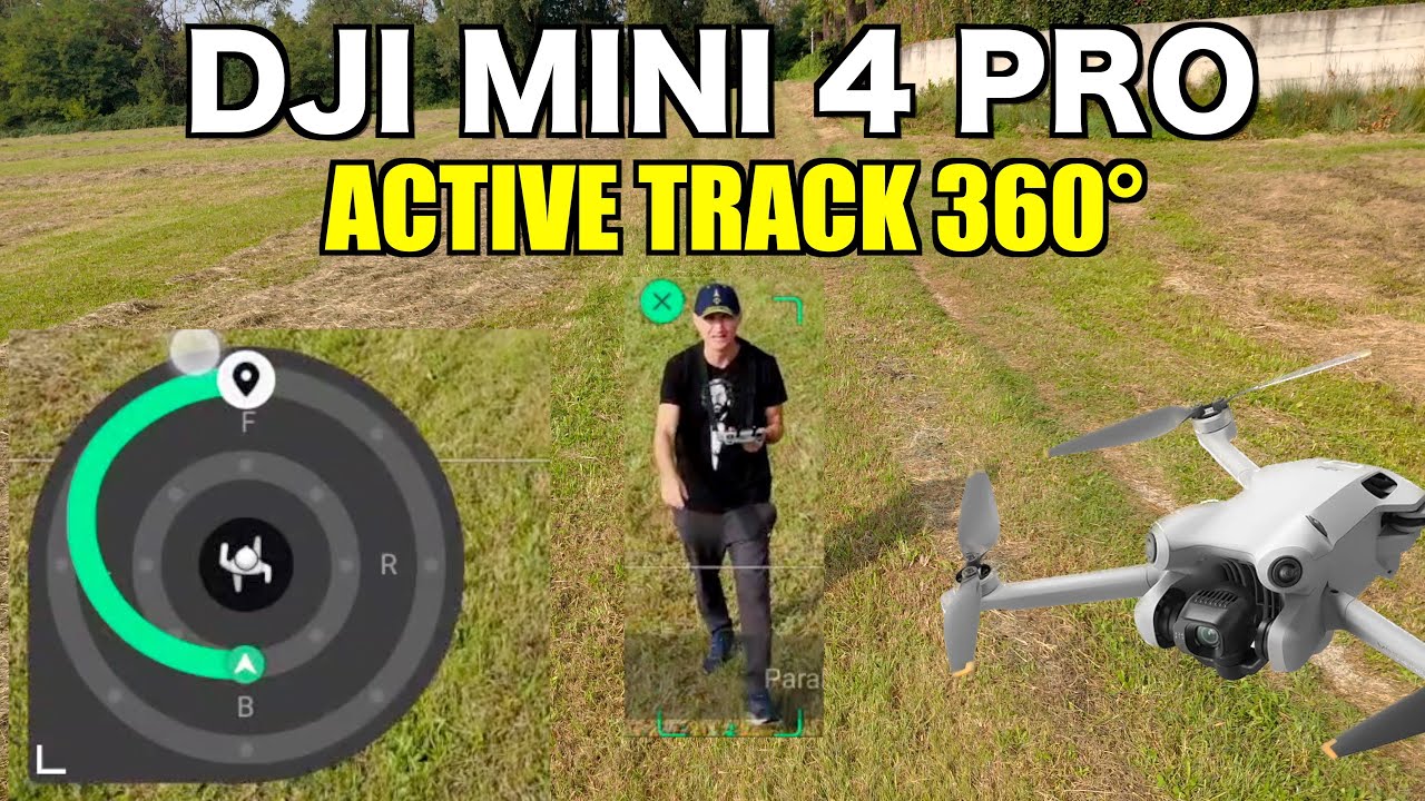 DJI MINI 4 PRO ACTIVE TRACK 360° TUTORIAL CON RISCHIO !!! - YouTube