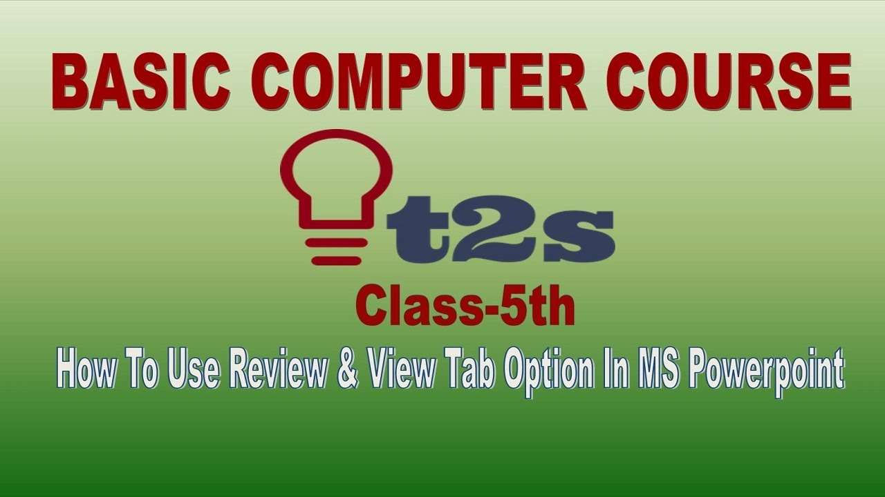 Microsoft Office PowerPoint Review & View Tab Options - YouTube