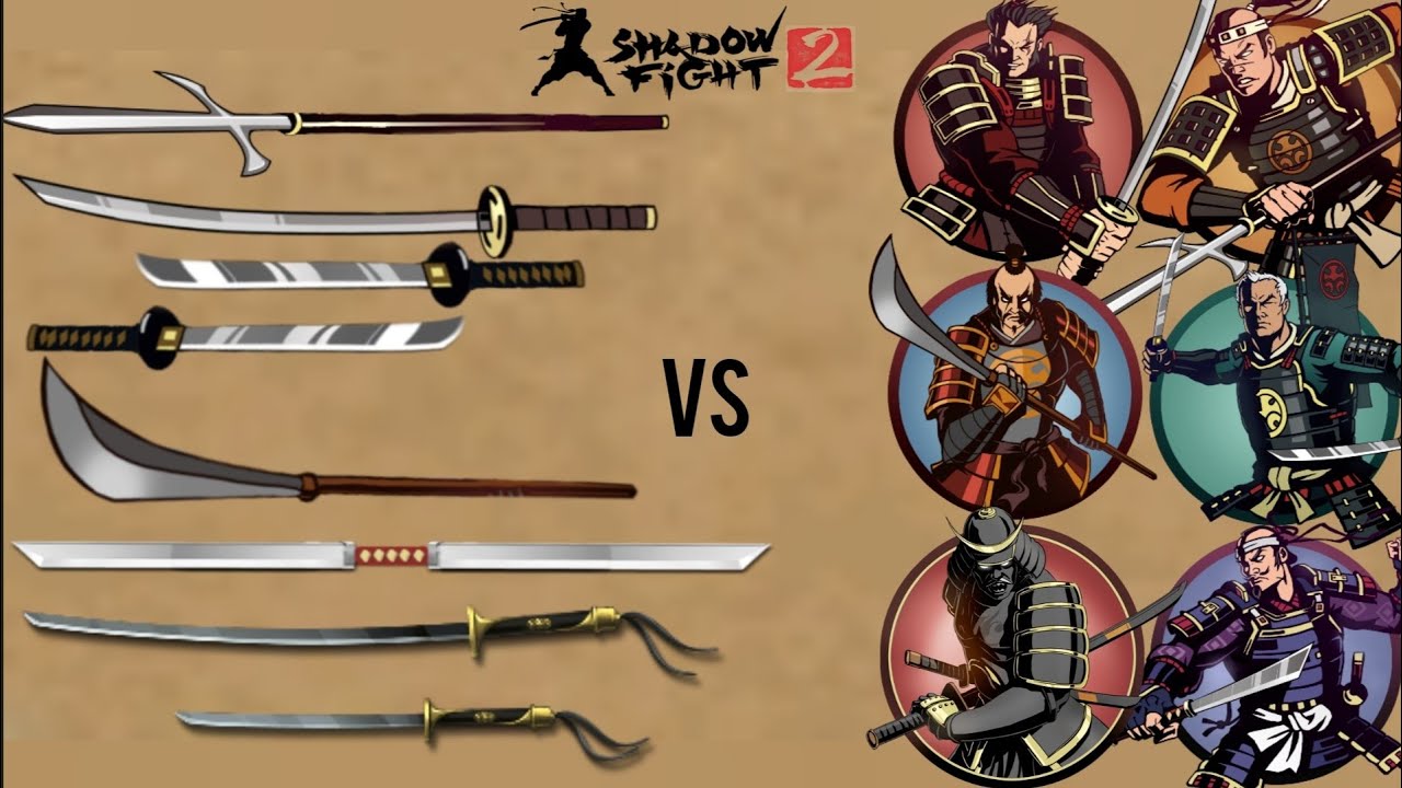 Shogun and Bodyguards Weapon vs Shogun and Bodyguards Shadow Fight 2 ...
