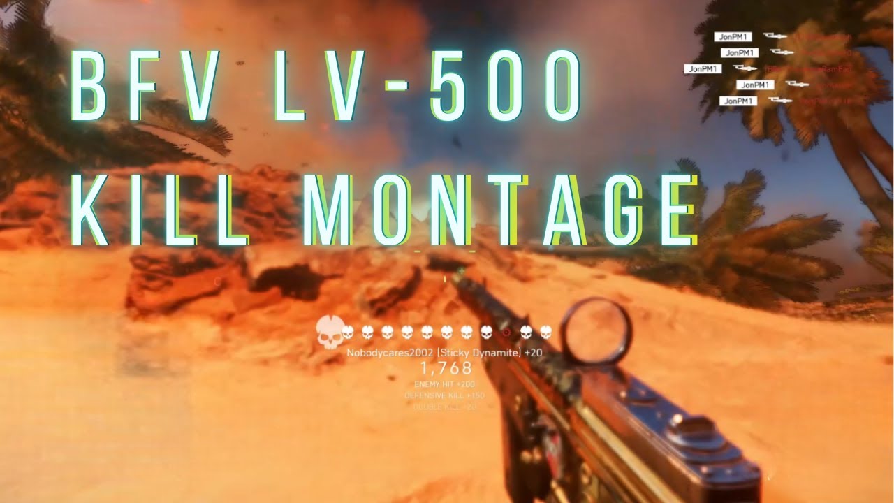 BFV Lv 500 Gameplay Kill Montage 💀 | Murder on My Mind Edit | Killstreak Madness - YouTube