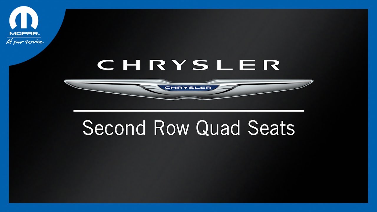 Second-Row Quad Seats | How To | 2024 Chrysler Pacifica & Voyager - YouTube