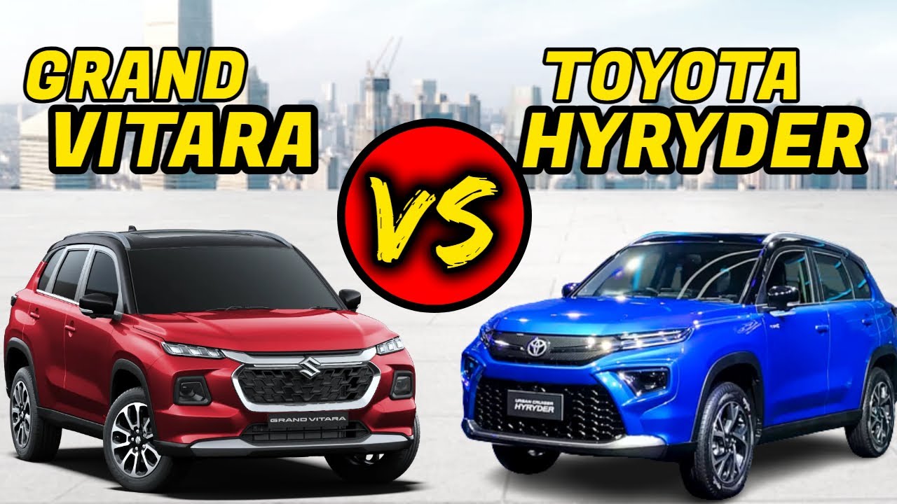 Grand Vitara vs Toyota Hyryder | Detail Comparison | Toyota Hyryder Vs ...