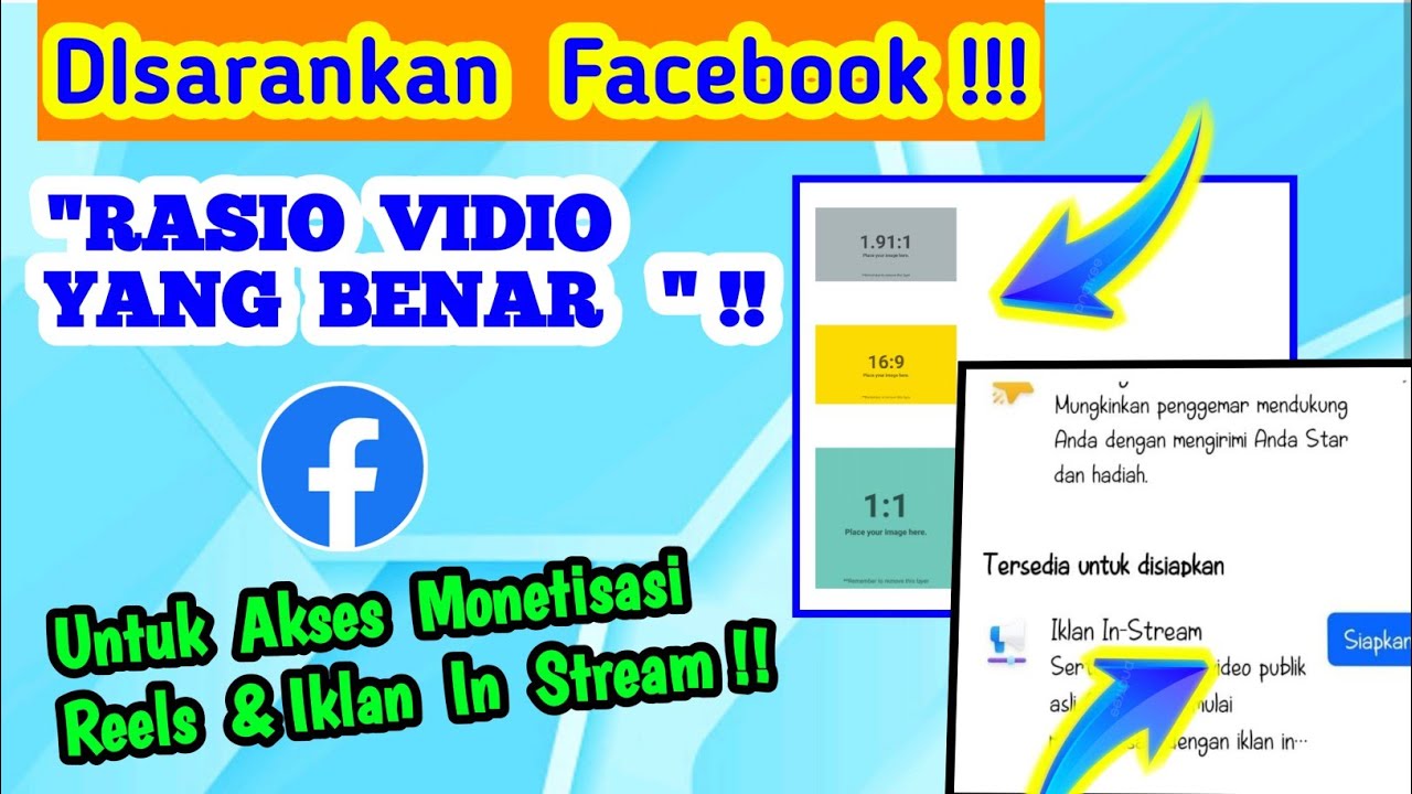 Disarankan Facebook ! Rasio Vidio Untuk Monetisasi Reels Dan Iklan In ...
