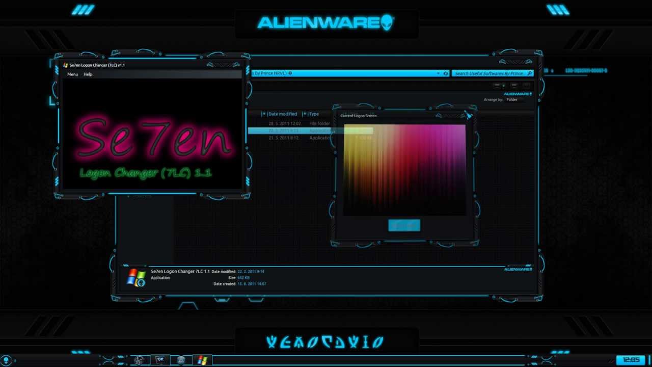 Alienware® Eclipse Premium Theme by Mr Blade Extras How to Change Logon Screen Manually 4K Ultra ...
