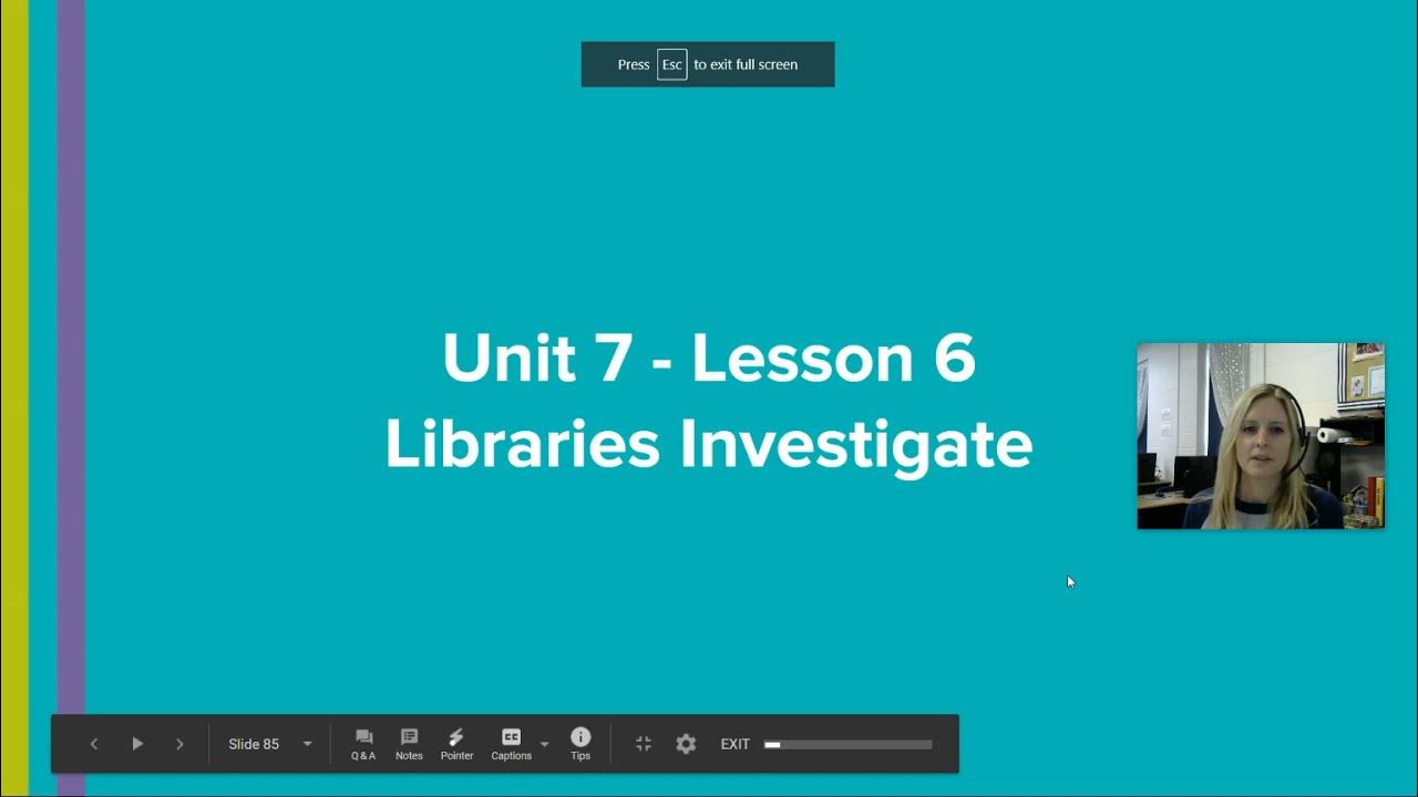 U7L6 Libraries Investigate - YouTube