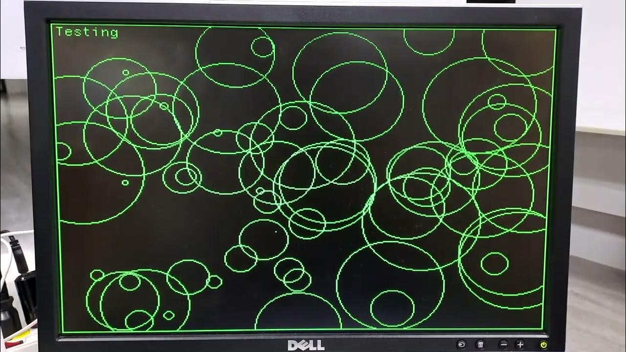 [STM32] monochrome VGA display for STM32F103C8T6 - YouTube