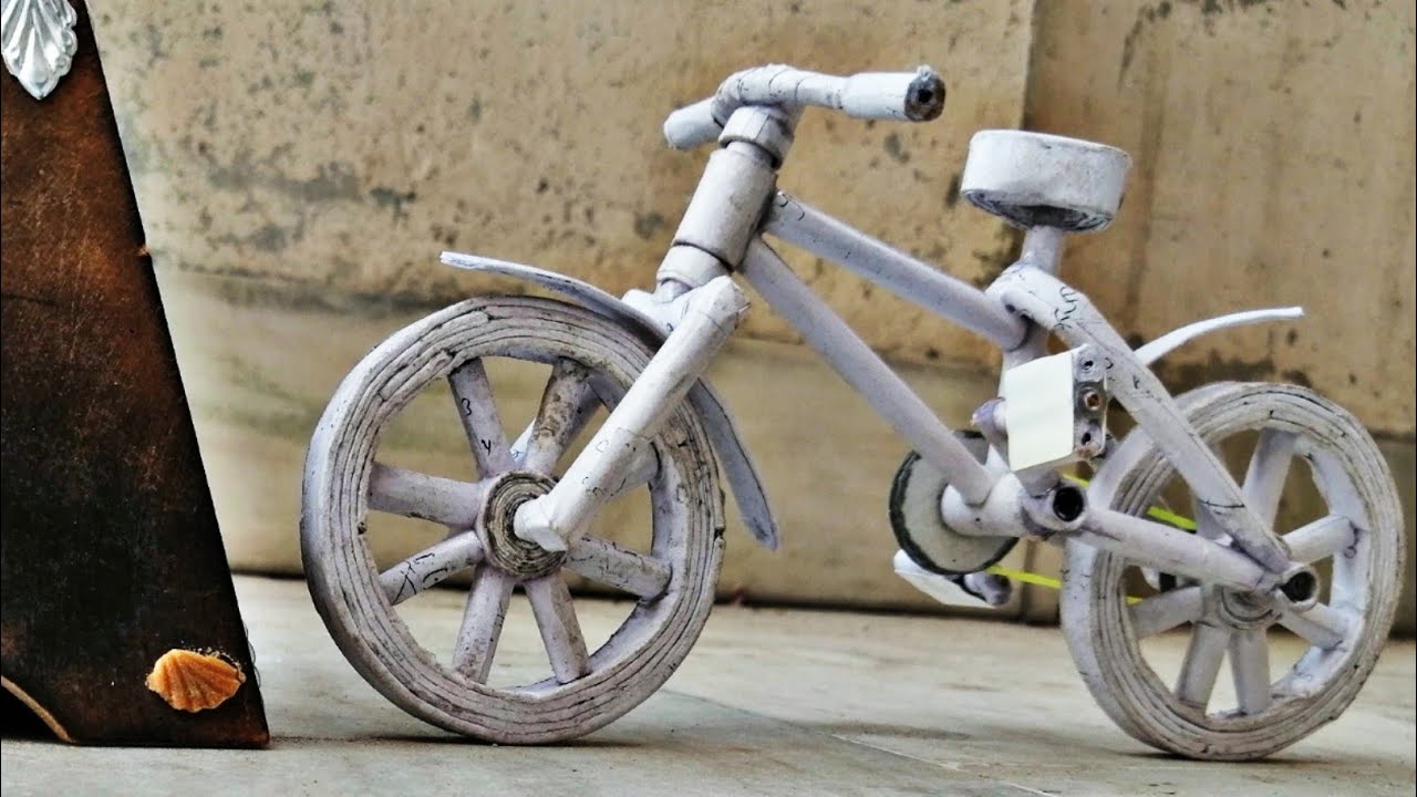 How To Make A Paper Bicycle At Home Very Easy || Paper Crafts || Paper ...