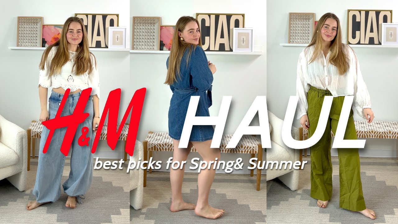 H&M TRY ON HAUL | spring & summer 2024 - YouTube