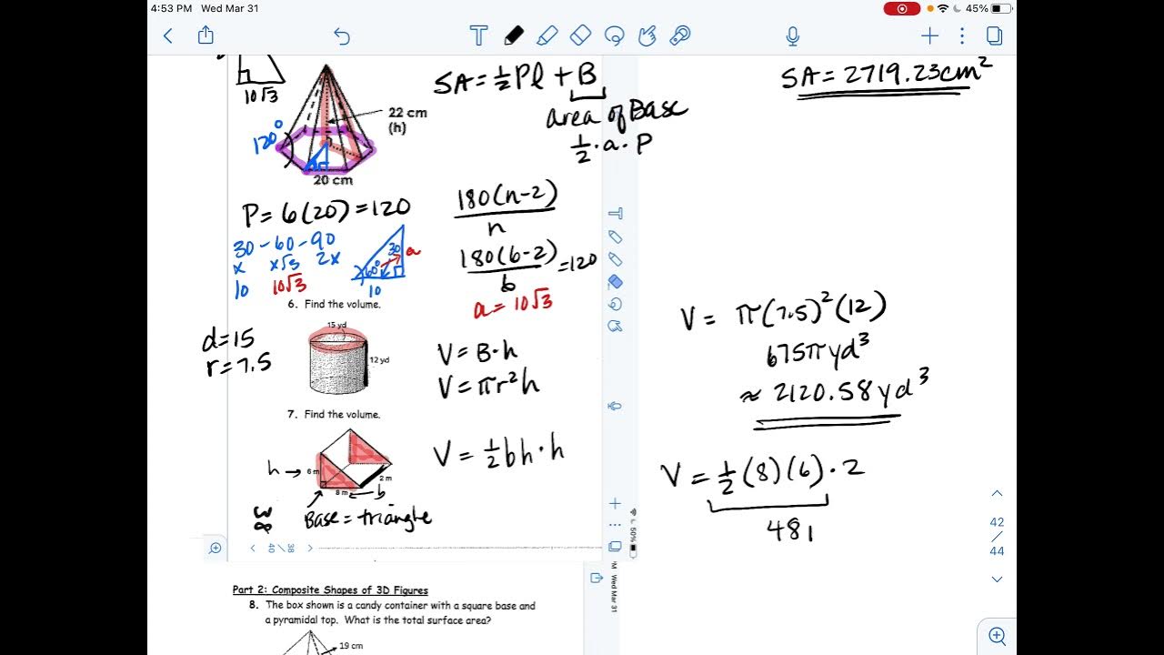 Geometry Unit 9 Review Part 1 - YouTube