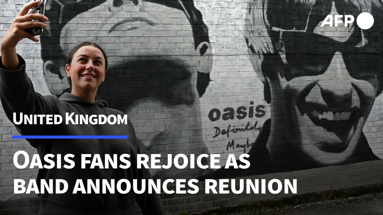 Oasis fans rejoice as British rock legends announce reunion | AFP - YouTube
