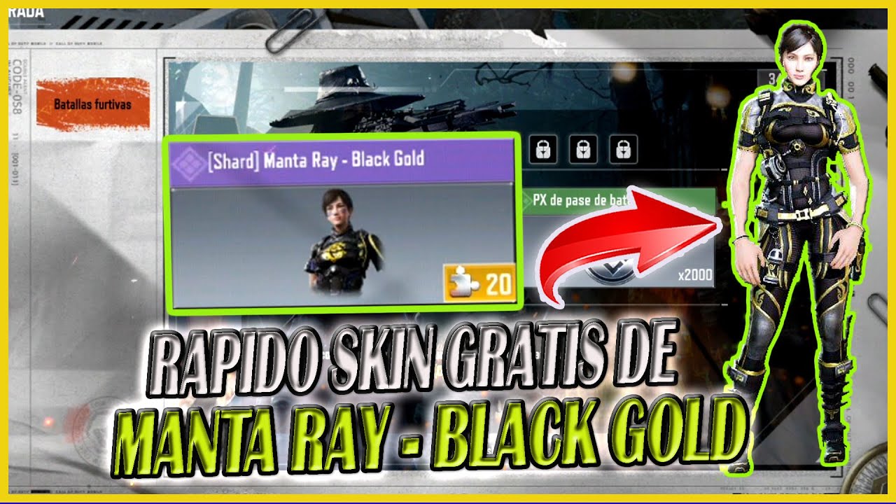 Como conseguir Manta Ray - Black Gold GRATIS COD MOBILE Nuevo Evento de ...