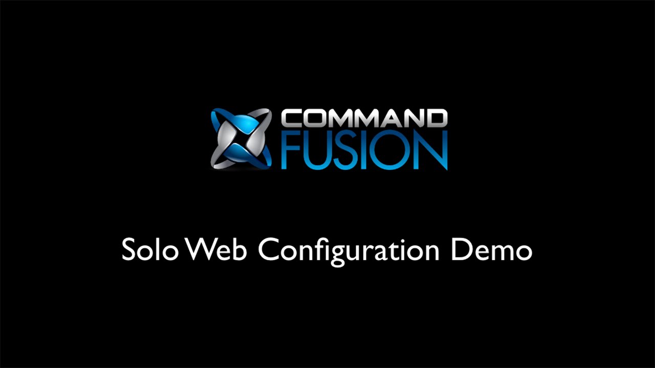 CommandFusion Solo - Web Configuration Demo - YouTube
